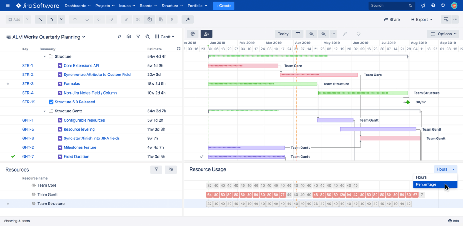 Gantt Charts Create